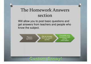 Custom Essay | PPT