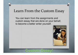 Custom Essay | PPT