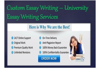 Custom Essay Writing Services Australia | PPT