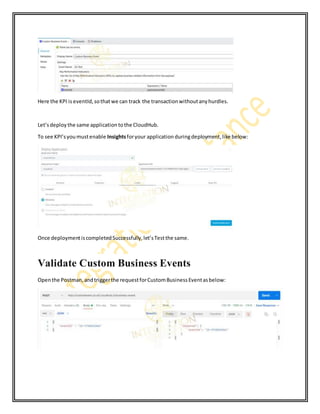 Custom Business Events in Mulesoft | DOCX