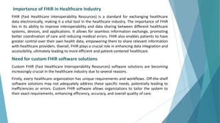 Custom FHIR Software Solutions | PPT