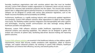 Custom FHIR Software Solutions | PPT