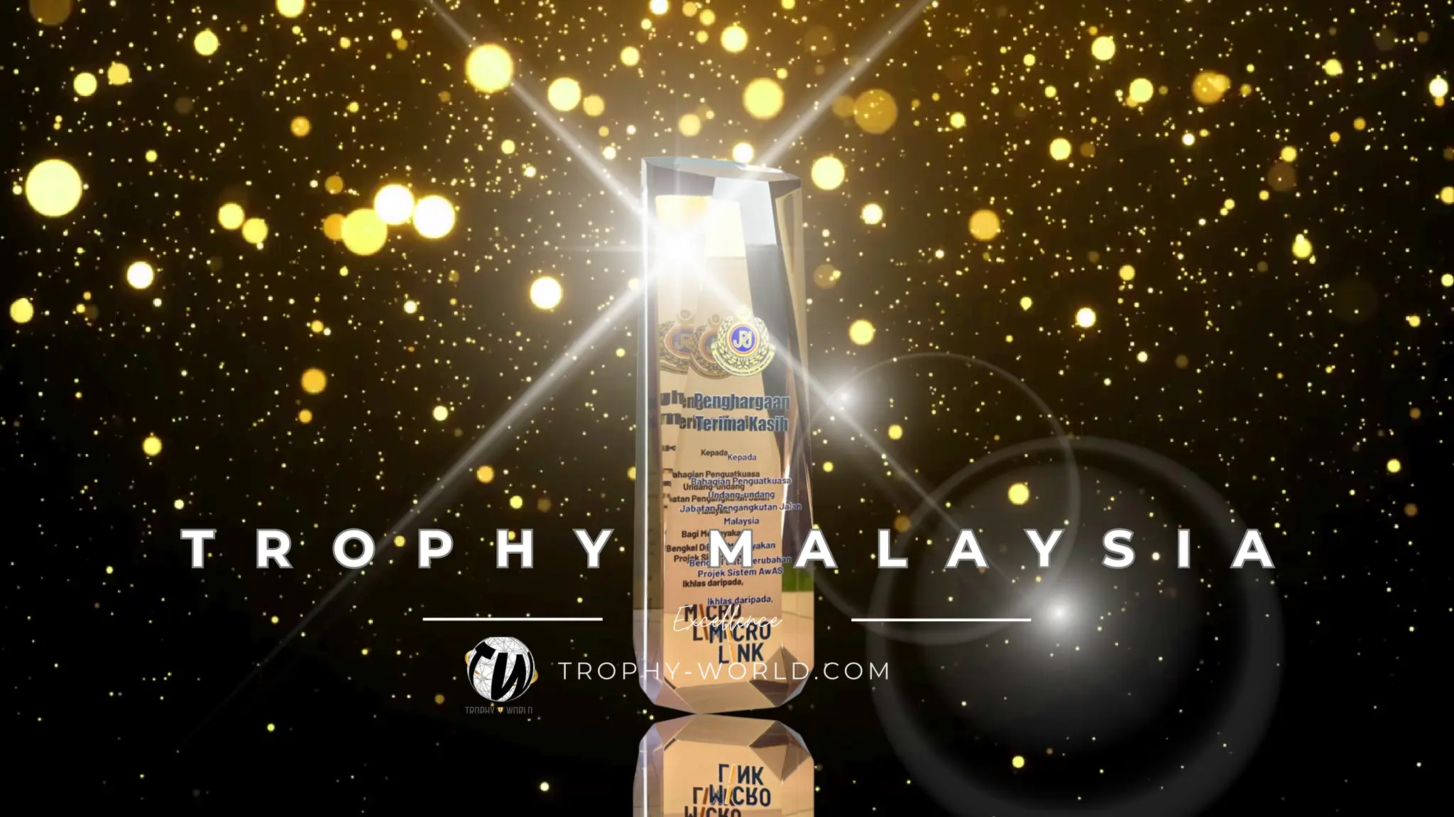 Custom Golden Trophy at Trophy-World Malaysia | Custom Trophies ...
