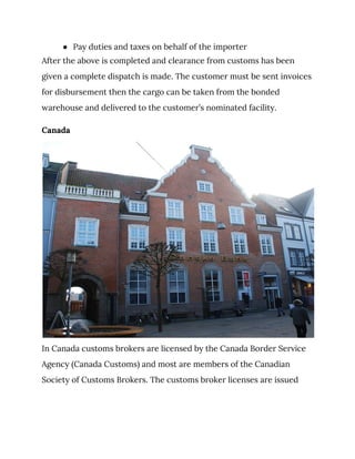 Custom house brokers | PDF