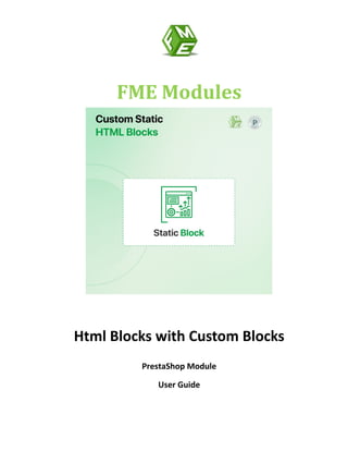 PrestaShop Custom HTML Block English Guide | PDF
