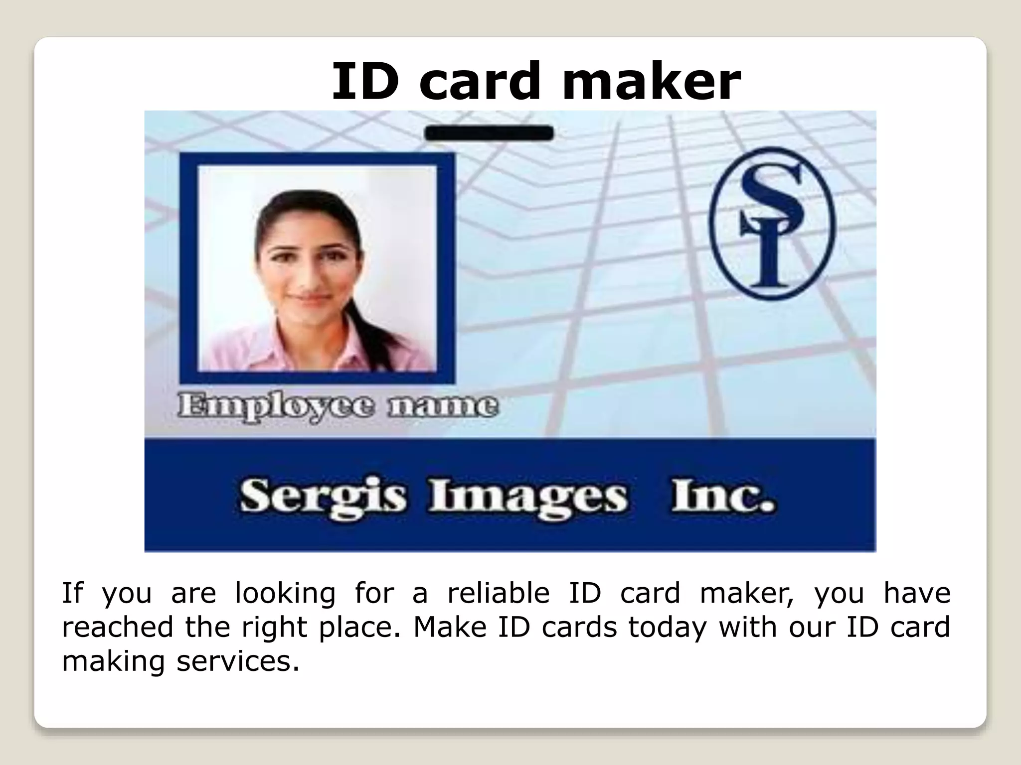 Photo ID card | PPT