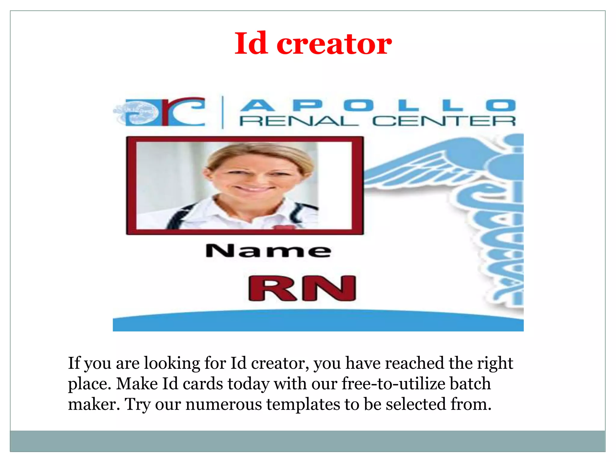 Custom id cards | PPTX