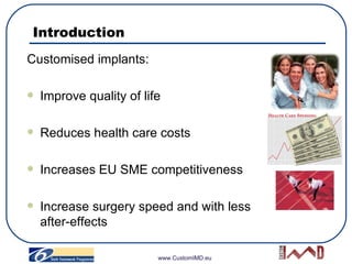 Custom Imd Project Customized Implants | PPT
