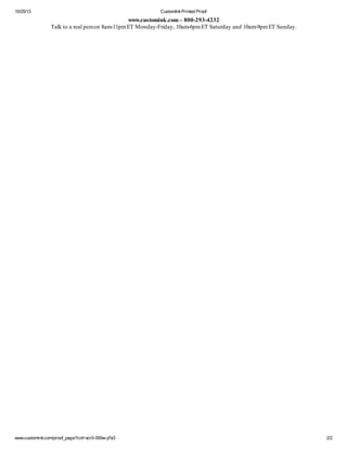 Custom ink printed proof | PDF