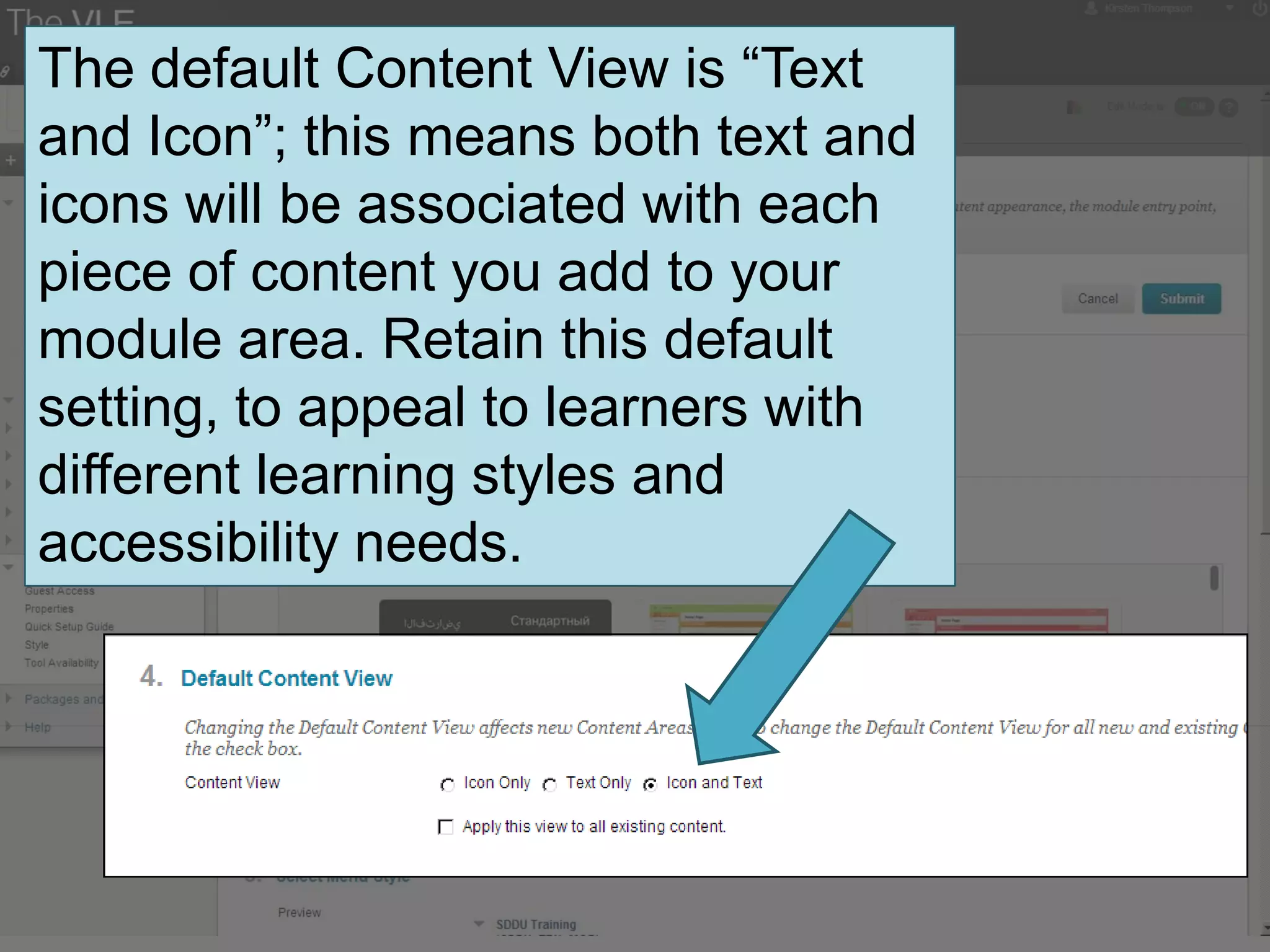 Introduction to customising your module area in Blackboard Learn 9.1 | PPT