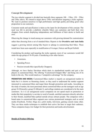 Customised choppers in india | DOCX