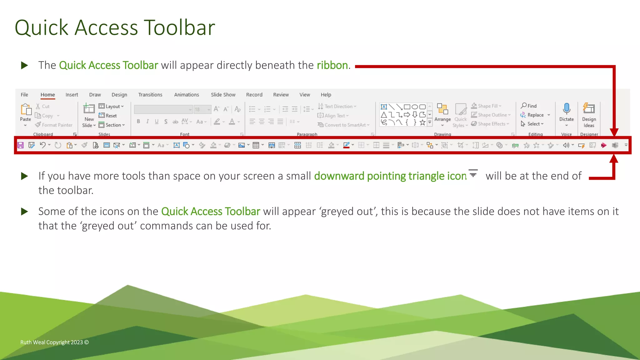 Customising MS Office Ribbon & Quick Access Toolbar.pptx