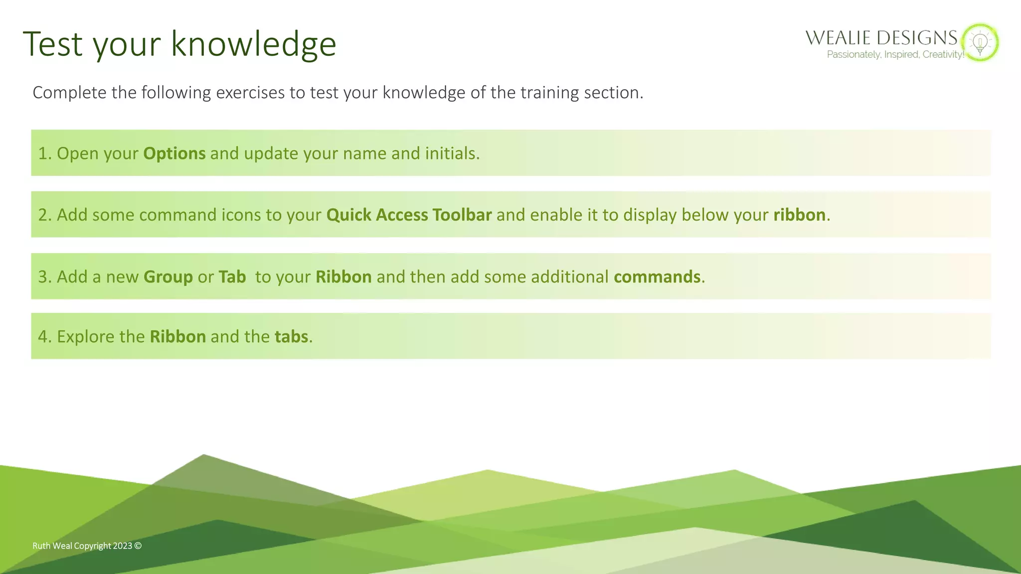Customising MS Office Ribbon & Quick Access Toolbar.pptx