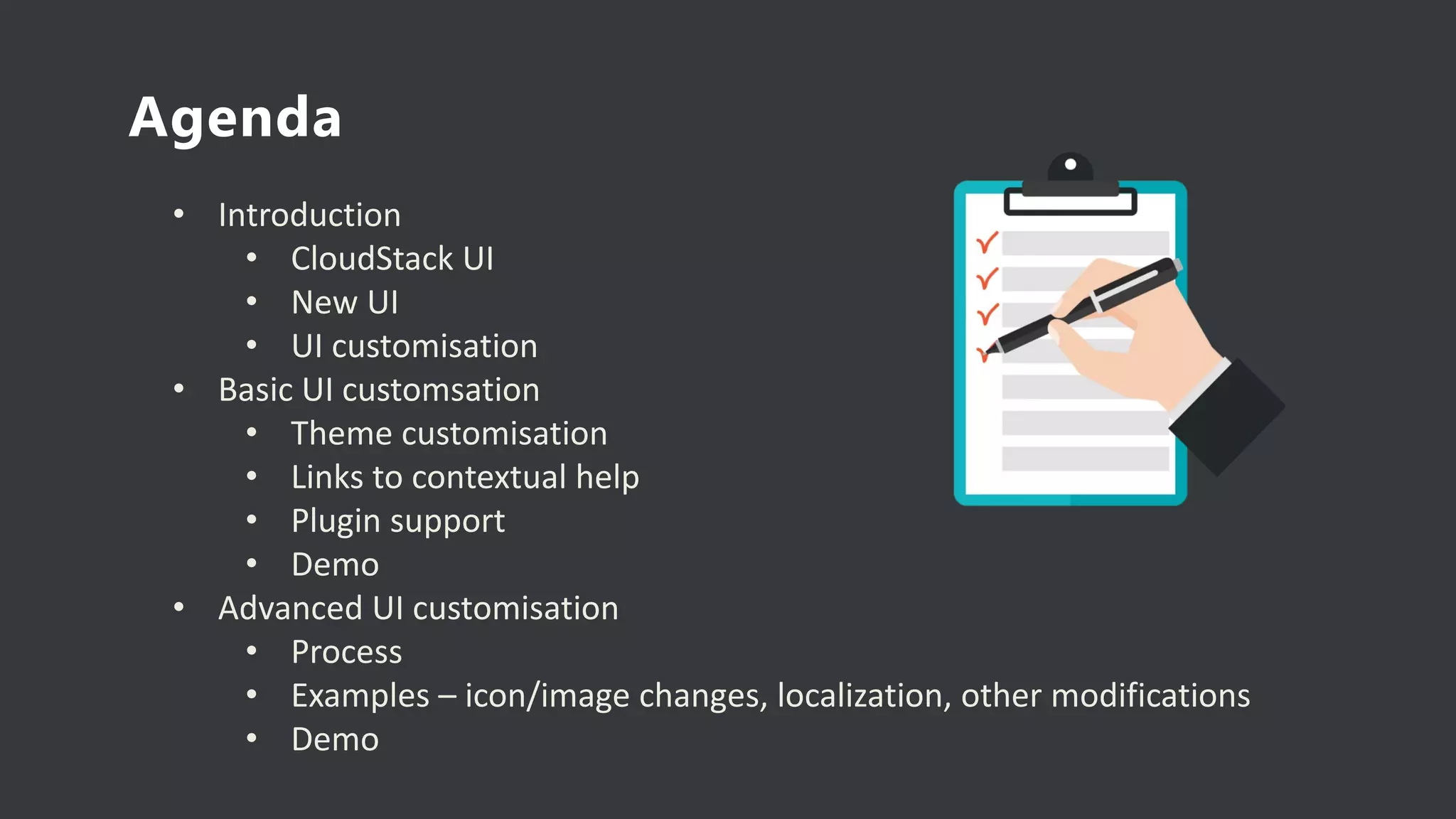 Customising the CloudStack UI - CloudStack European User Group Virtua…