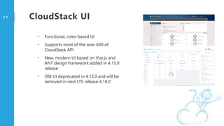 Customising the CloudStack UI - CloudStack European User Group Virtual, May 2021 | PPT