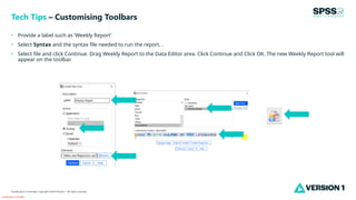 Customising Toolbars in IBM SPSS Statistics.pptx