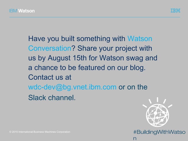 Custom Image Classifier With Visual Recognition Building With Watson Ppt