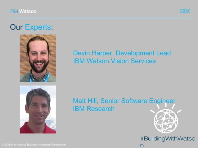 Custom Image Classifier With Visual Recognition Building With Watson Ppt