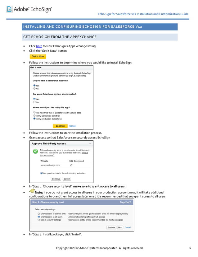 EchoSign-for-Salesforce v12 Customization Guide | PDF