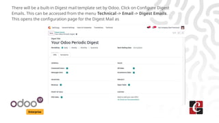 Customization of Odoo 17 Periodic Digest parameters from backend | PPTX
