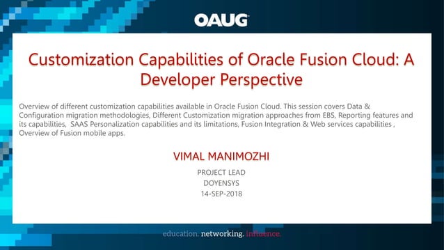 Customization Oracle Fusion Cloud Pptx