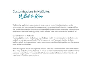 Customizations In NetSuite: What To Know | PPT