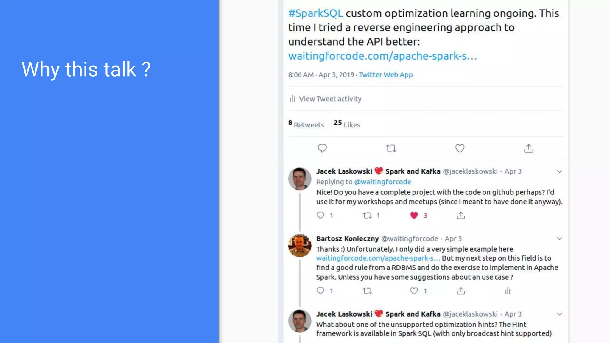 Apache Spark in your likeness - low and high level customization | PPT