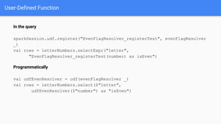 Apache Spark in your likeness - low and high level customization | PPT