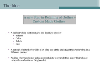 Customized clothing concept | PPT