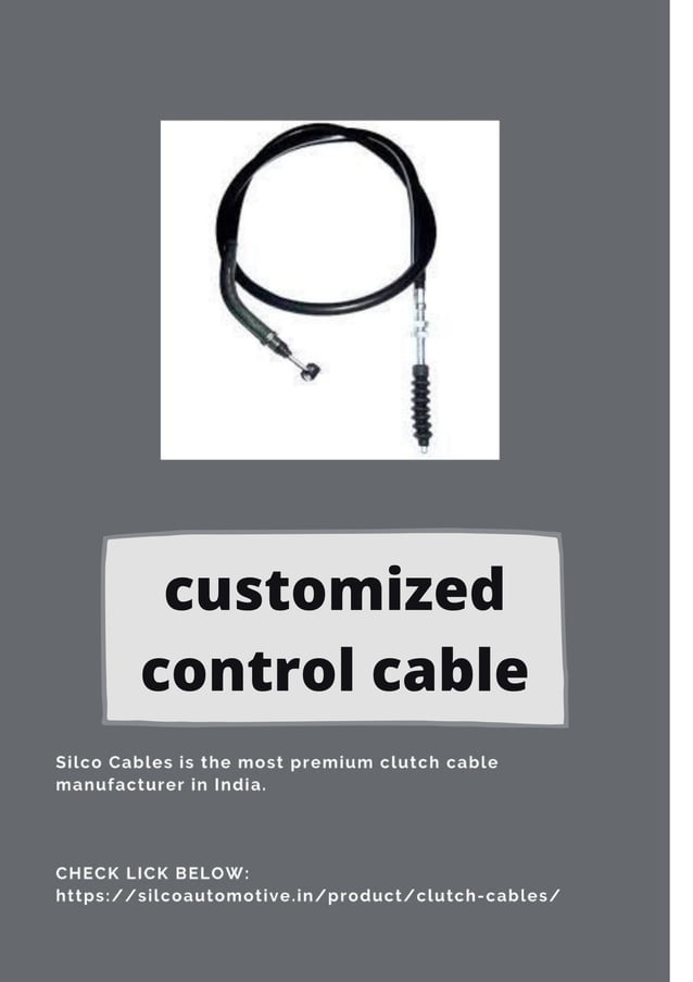 Customized control cable | PDF