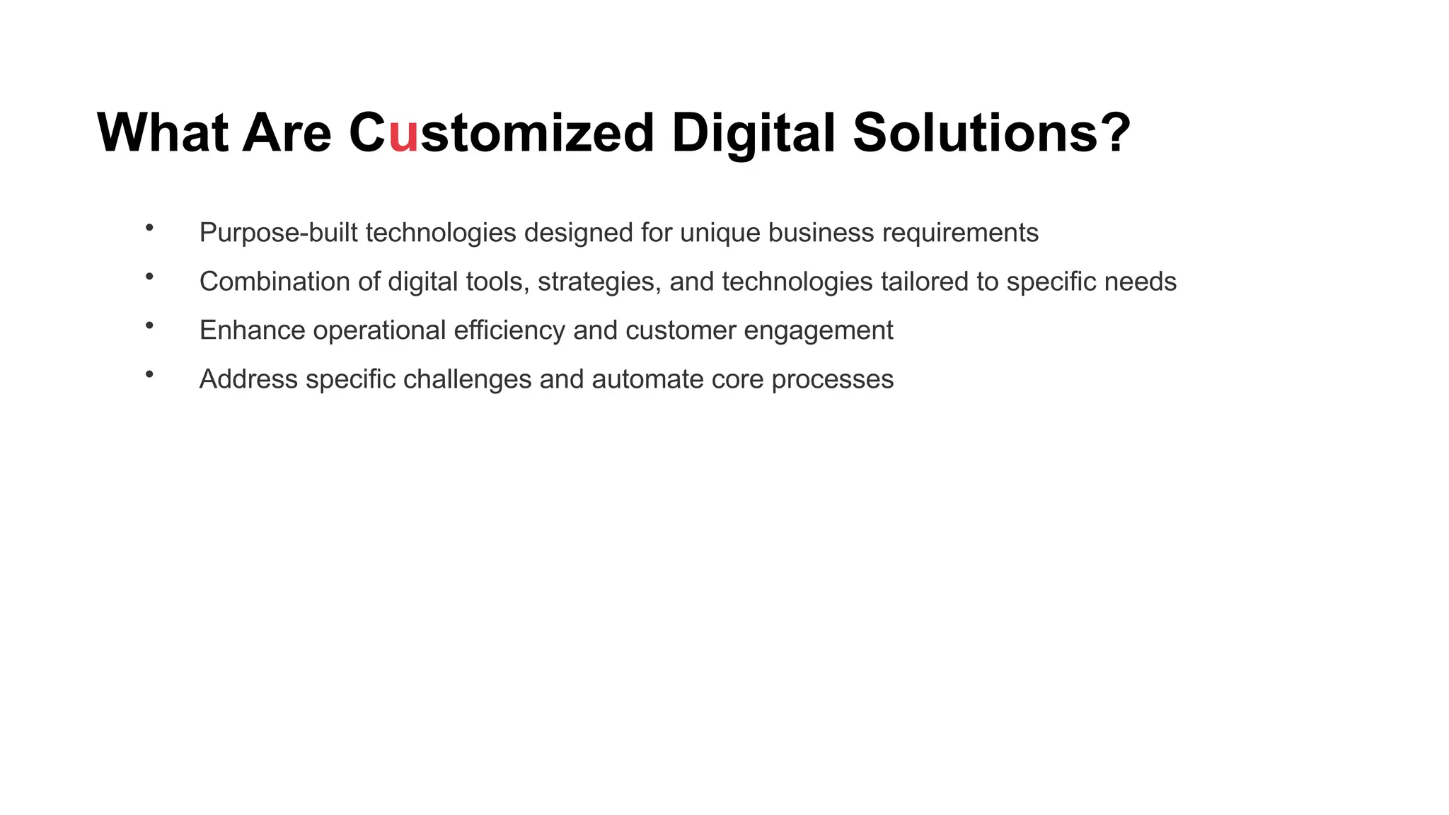 Customized Digital Solutions: Meaning, Examples & Benefits | PPTX