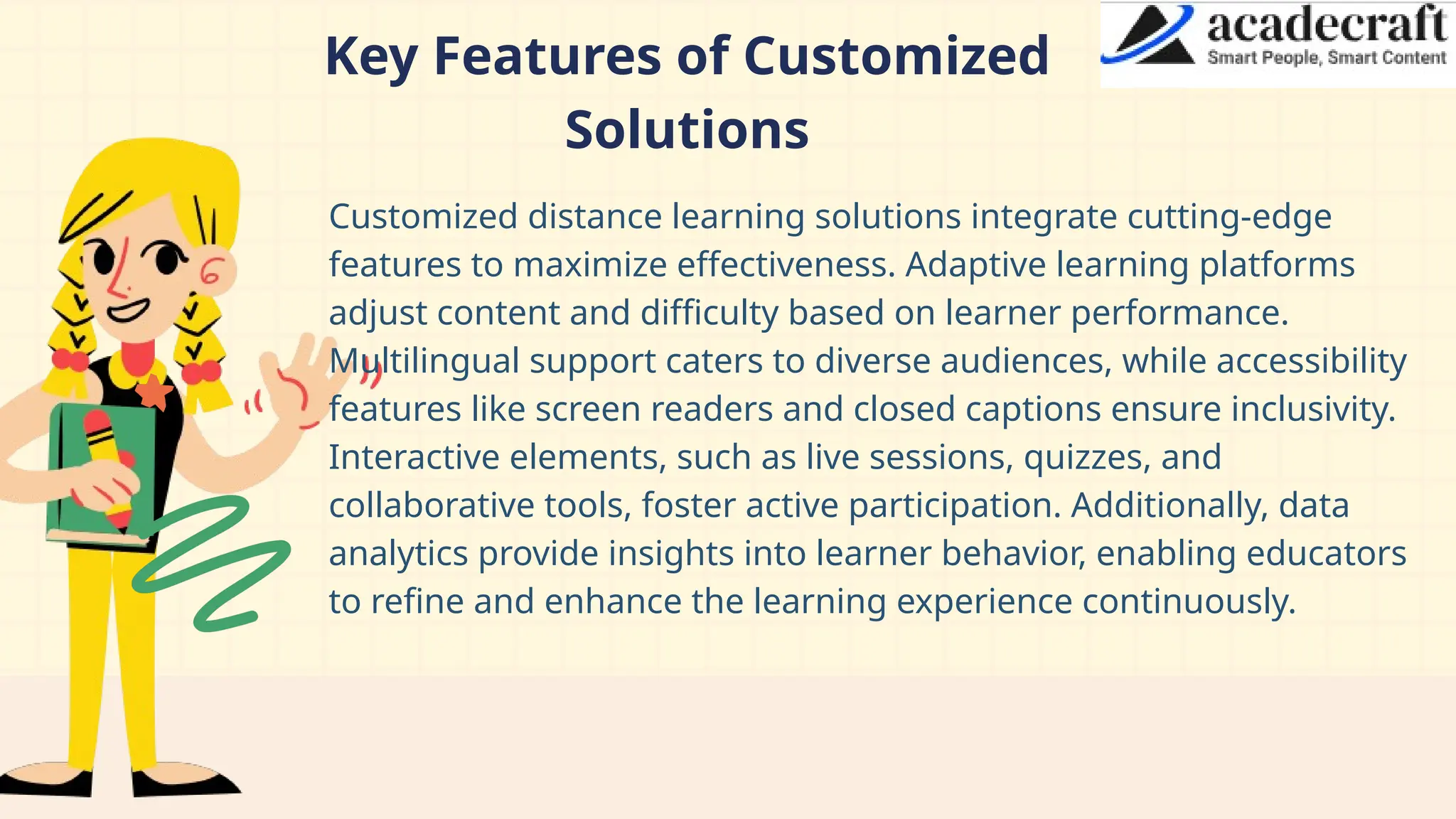 Customized Distance Learning Solutions for a Diverse World | PPTX