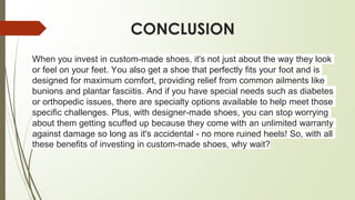 “CUSTOMIZED FOOTWEAR”.pptx | Wearable Technology | Consumer Electronics