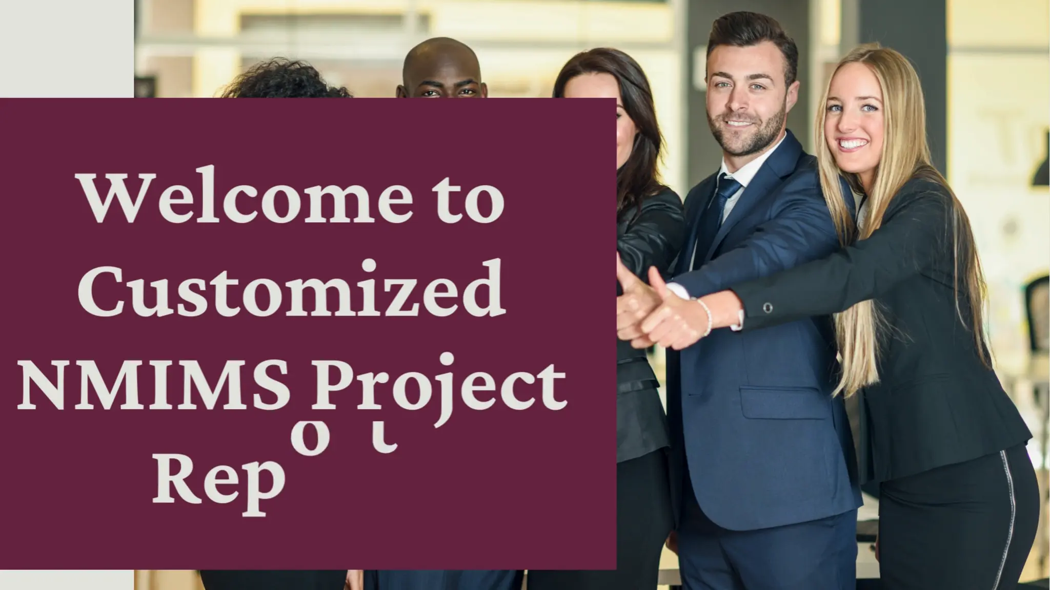 Customized NMIMS Project Reports help .pdf