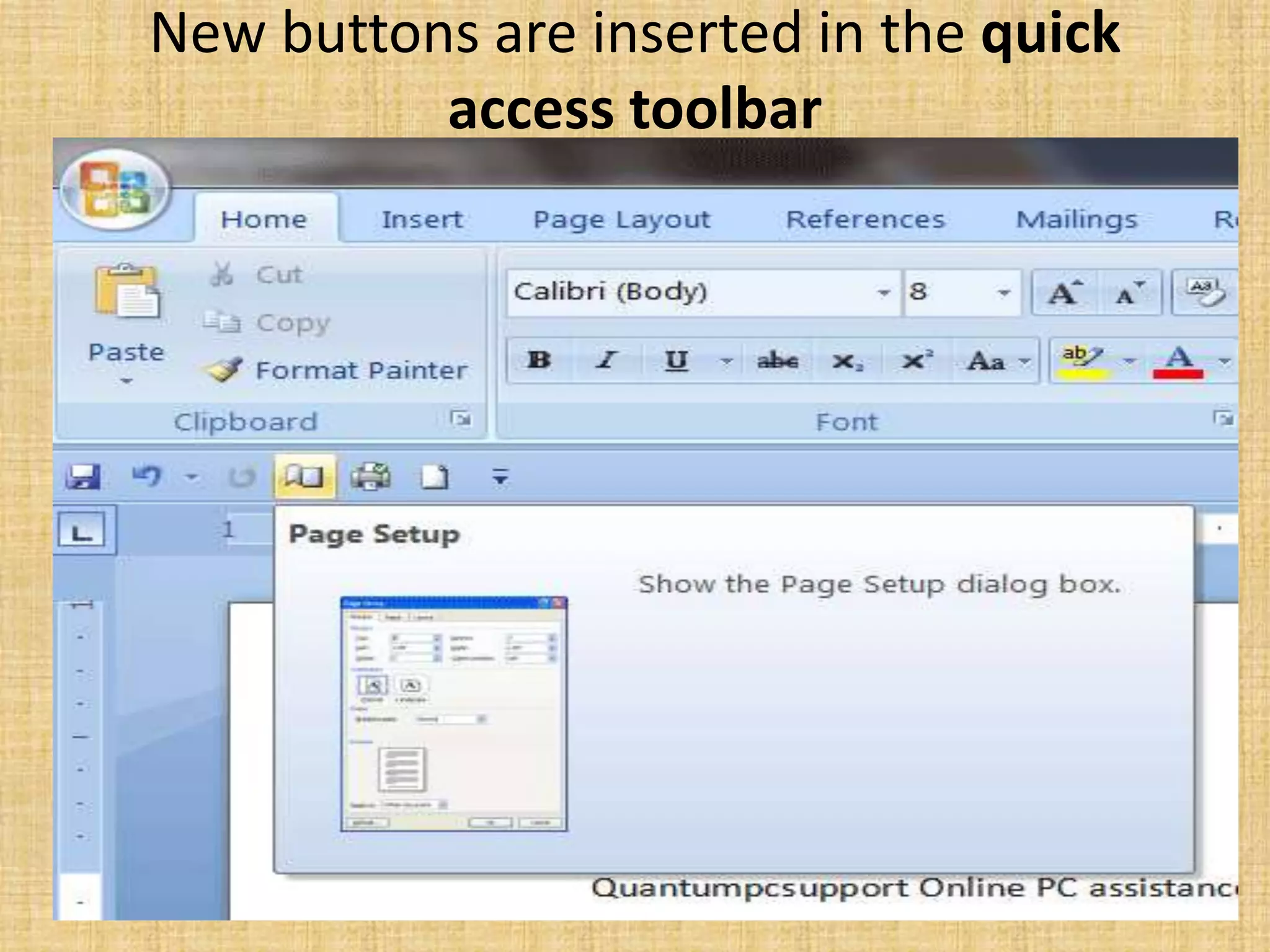 How to Customize quick access toolbar | PPT