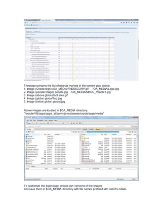 Customize the login homepage For Oracle EBS R12 | DOCX