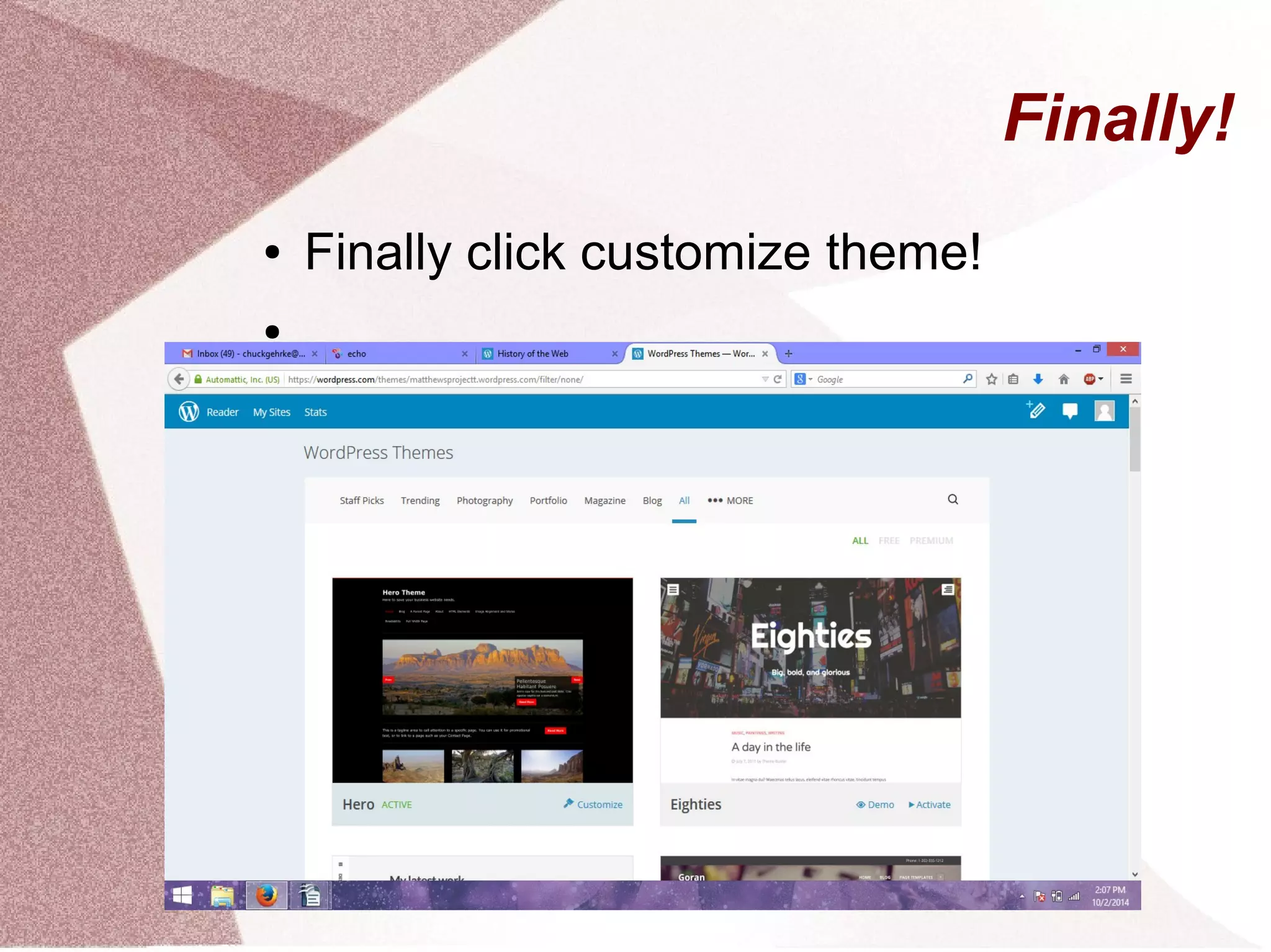 Customizetheme | ODP