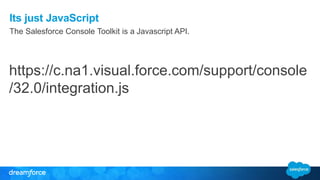 Developing Salesforce Console Apps with Visualforce & the Integration Toolkit | PPTX