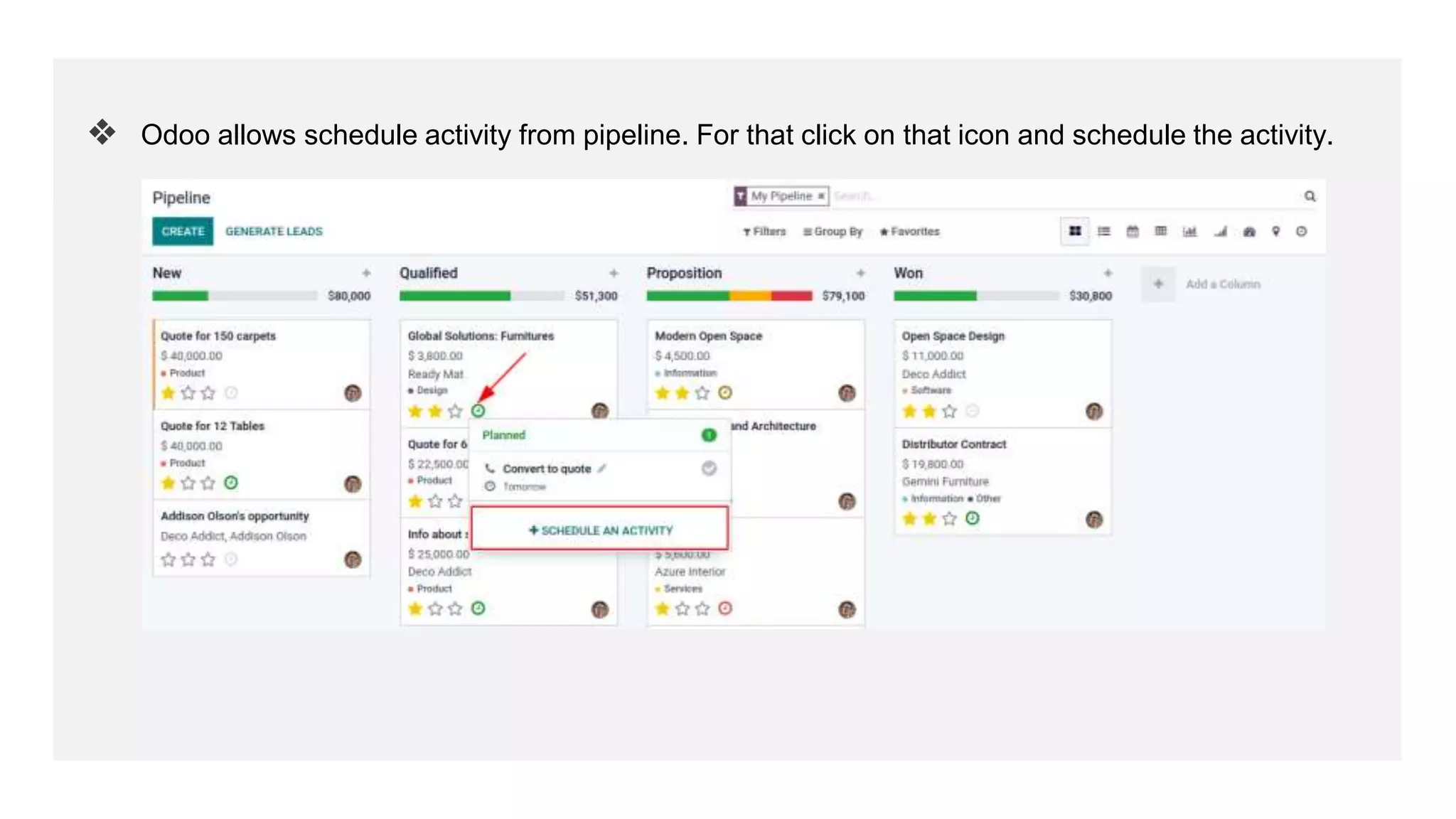 Customize Your Pipeline Stages in Odoo CRM | PPTX
