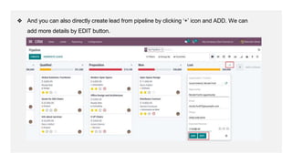 Customize Your Pipeline Stages in Odoo CRM | PPTX