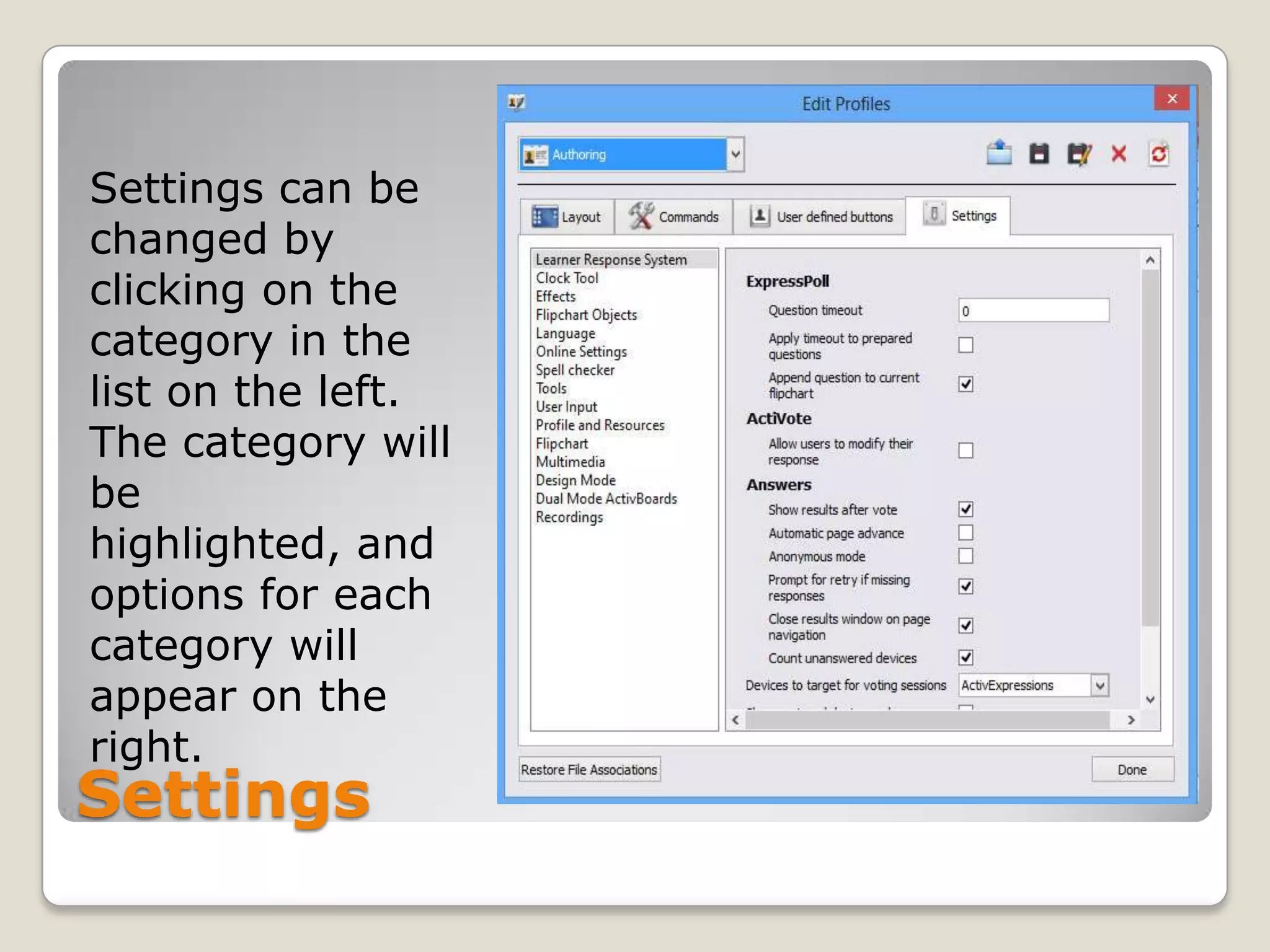 Customizing ActivInspire | PPTX