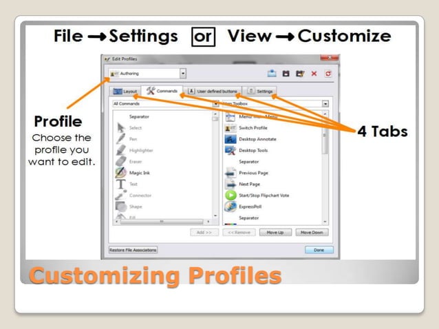 Customizing ActivInspire | PPTX