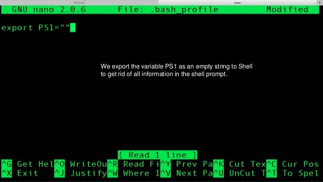 Customizing Bash Shell Prompt