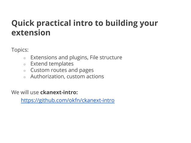 Customizing CKAN | PPT