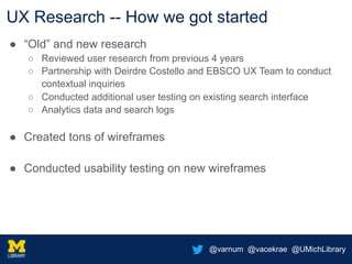 Customizing Discovery Interfaces: Understanding Users’ Behaviors and Providing Better Service | PPT