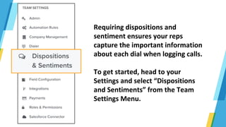 Customizing Disposition and Sentiment | PDF