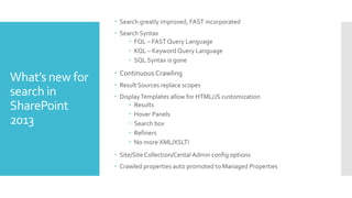 Customizing SharePoint 2013 search display templates | PPT