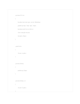 Customizing the list control - Sencha Touch mobile web application | DOCX