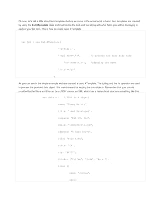 Customizing the list control - Sencha Touch mobile web application | DOCX