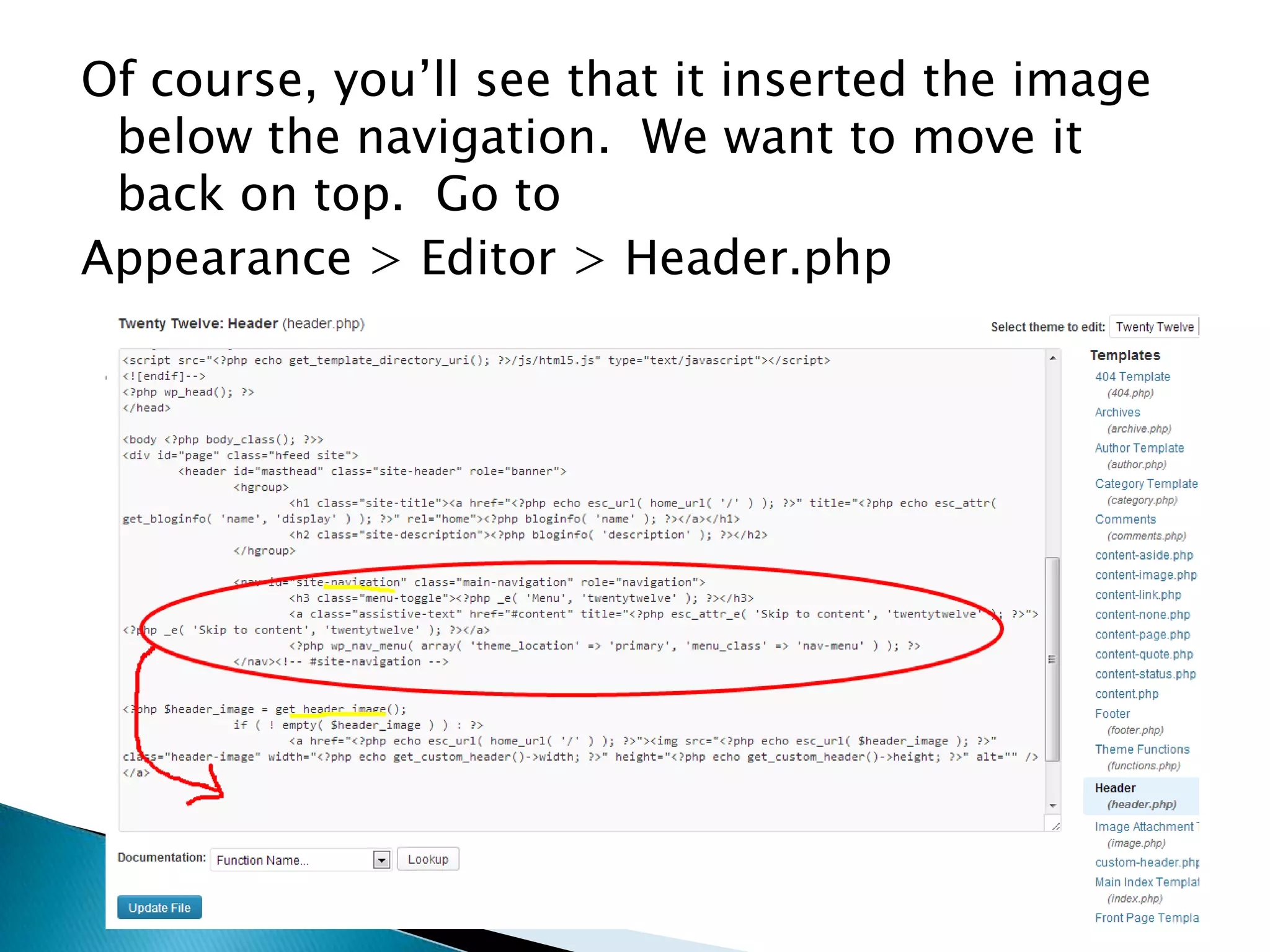 Customizing WordPress Themes | PPT
